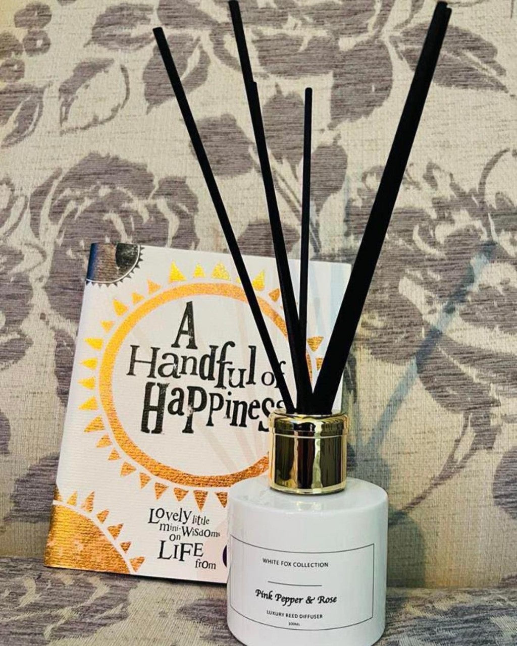Pink Pepper & Rose Luxury Reed Diffuser 100ml – White Fox Collection